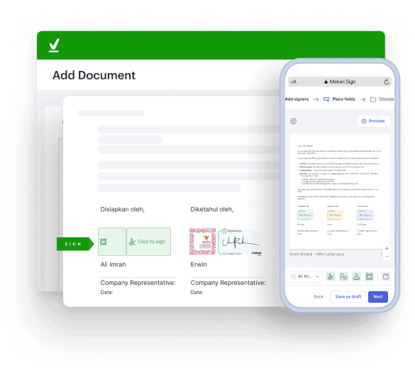 Certified Document Signing Software - Mekari Sign