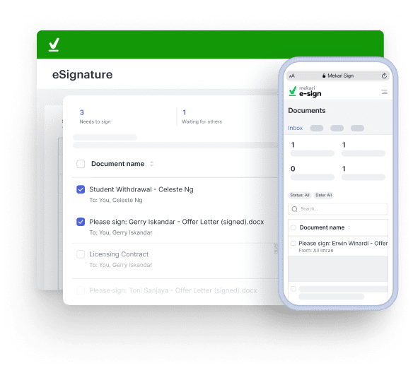 Best Electronic Signature for Any Documents - Mekari Sign