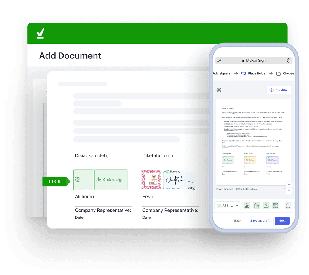 Mekari Sign: Official Partner of Electronic Signature & eMeterai