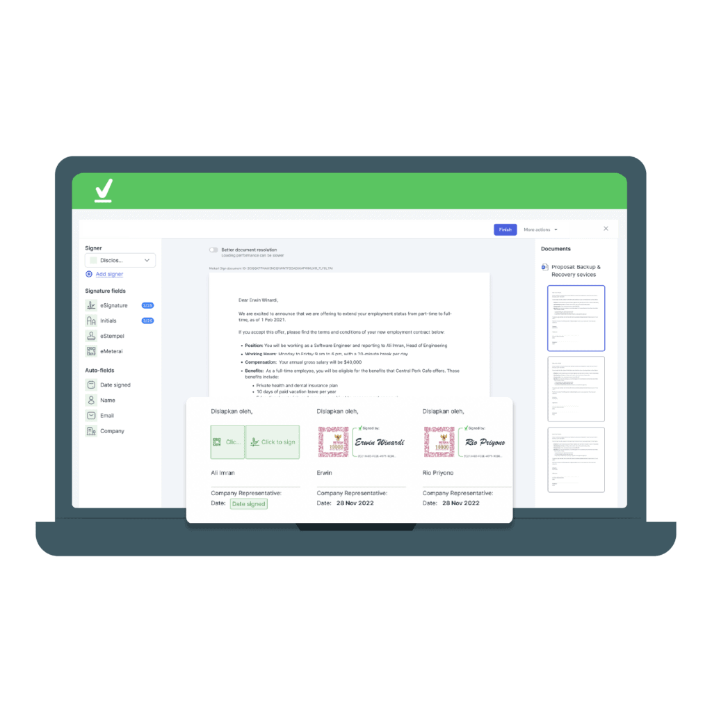 Certified Document Signing Software - Mekari Sign
