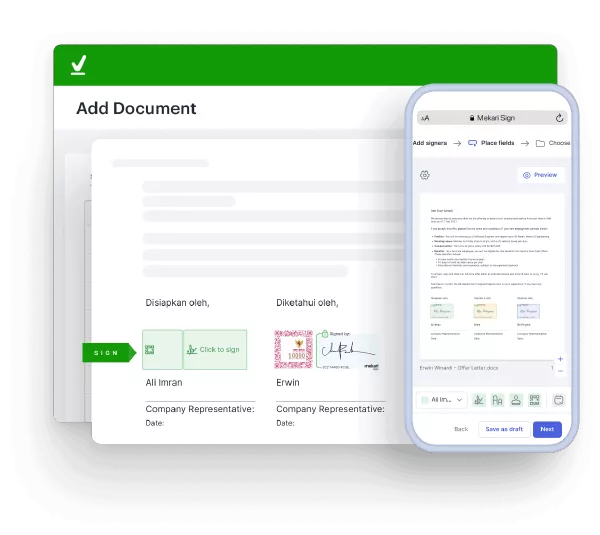Provider of Certified Digital Signature & eMeterai Solution - Mekari Sign