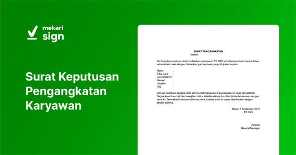 Contoh SK Pengangkatan Karyawan Terbaru [Template Gratis]