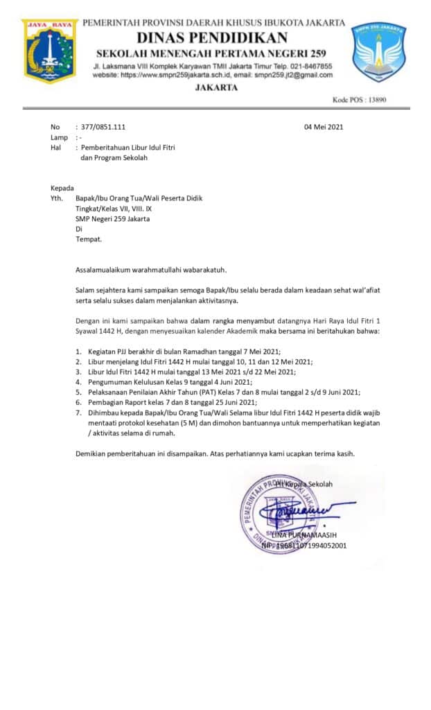 7 Contoh Surat Dinas dan Struktur Penulisannya yang Tepat