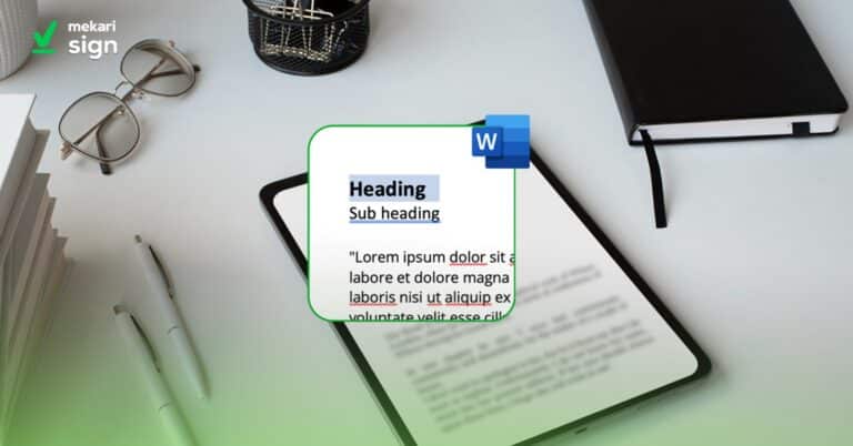 Mudah! Begini Cara Membuat Heading di Microsoft Word - Mekari Sign Mudah! Begini Cara Membuat Heading di Microsoft Word - Mekari Sign