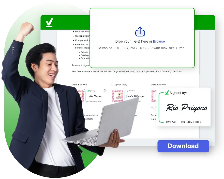 Provider of Certified Digital Signature & eMeterai Solution - Mekari Sign